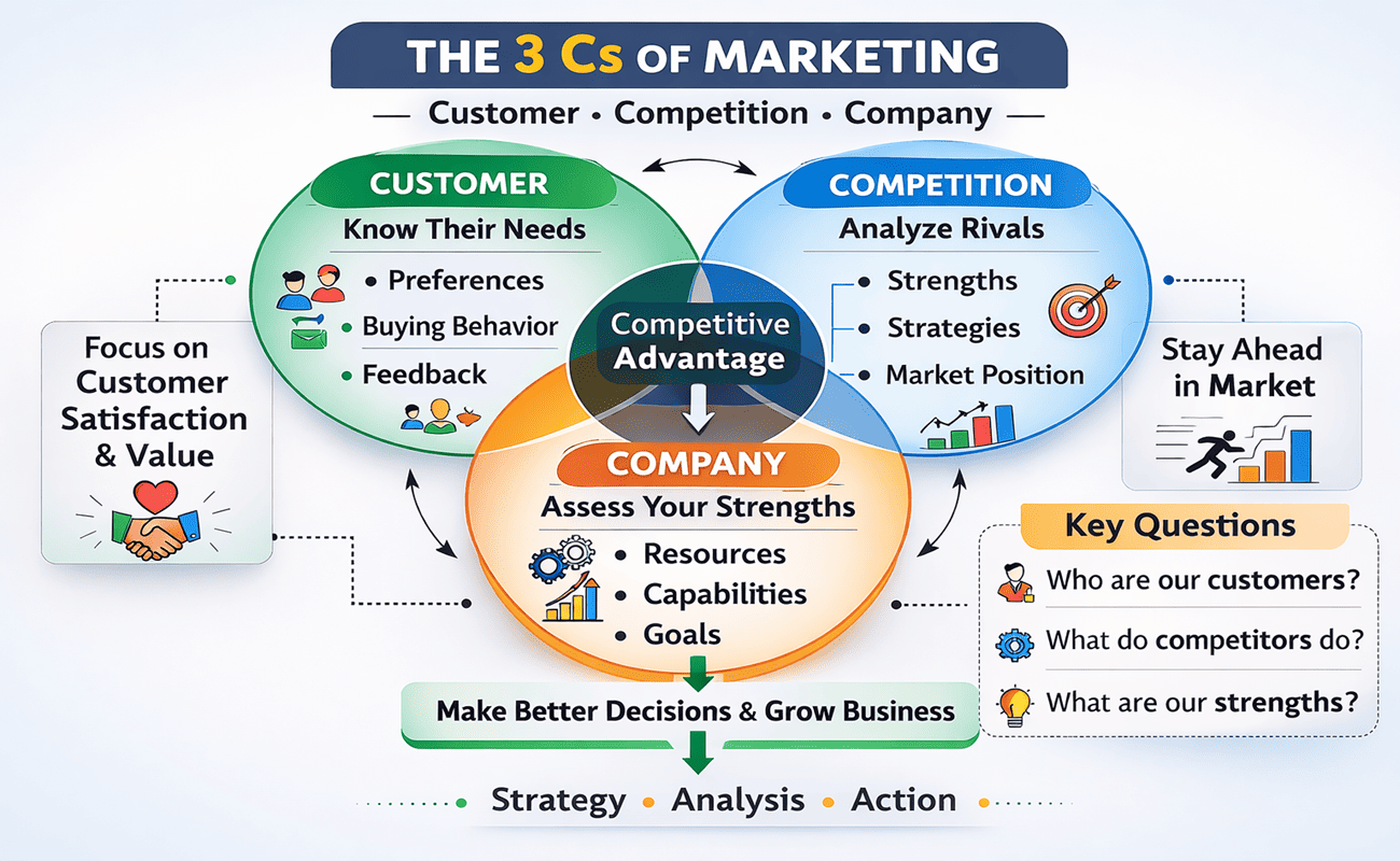 What are the 3 Cs of Marketing? - Parsadi